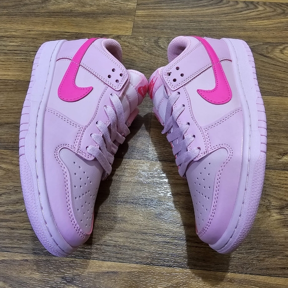 Nike | Shoes | Women Nike Dunk Low Triple Pink Barbie Dunk Sneakers ...